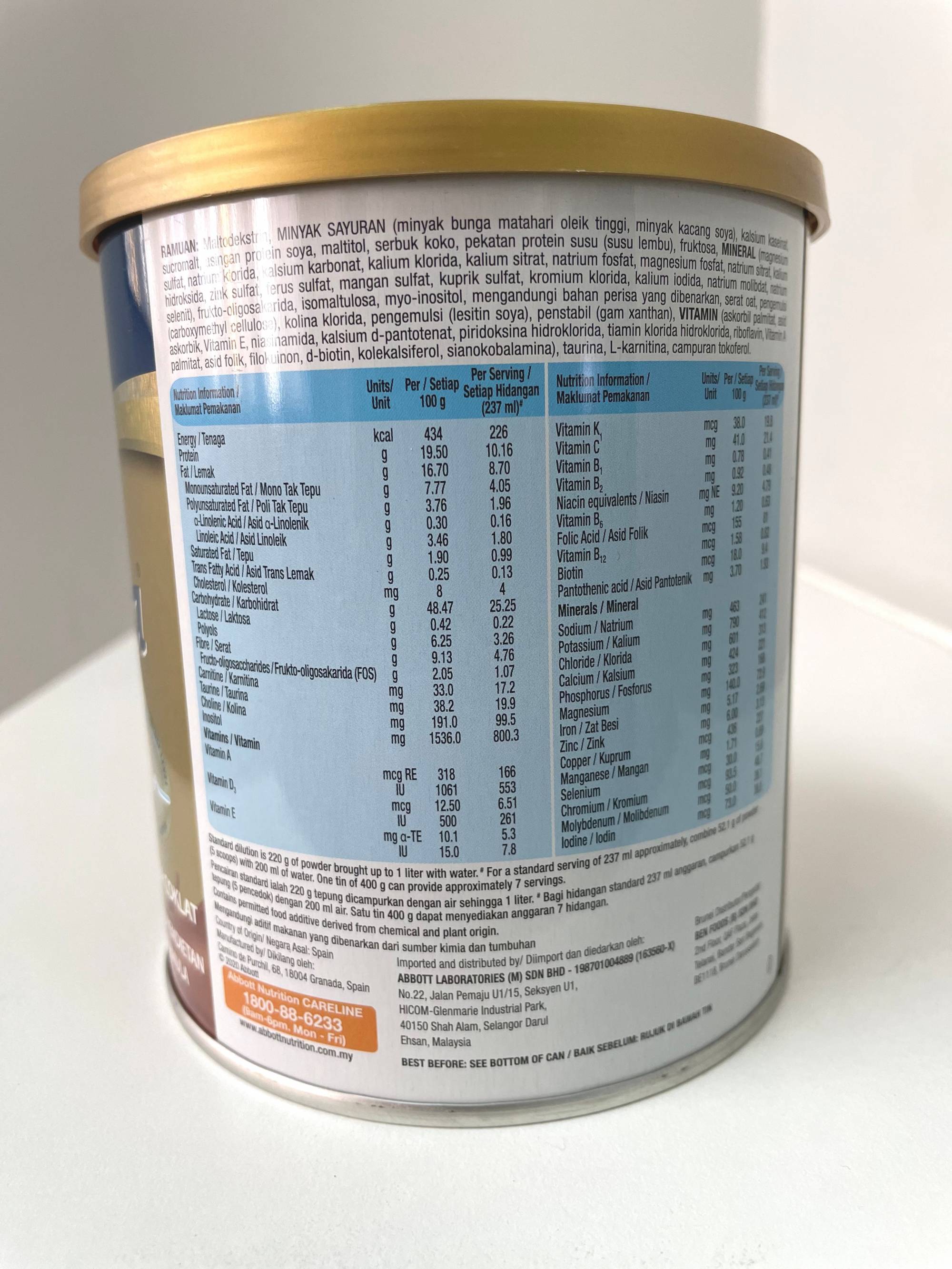 Glucerna Nutrition Label - Home Alqu